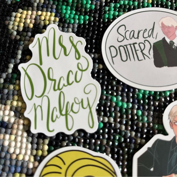 Warner Bros. | Other | Bundle Of 7 Draco Malfoy Themed Stickers | Poshmark